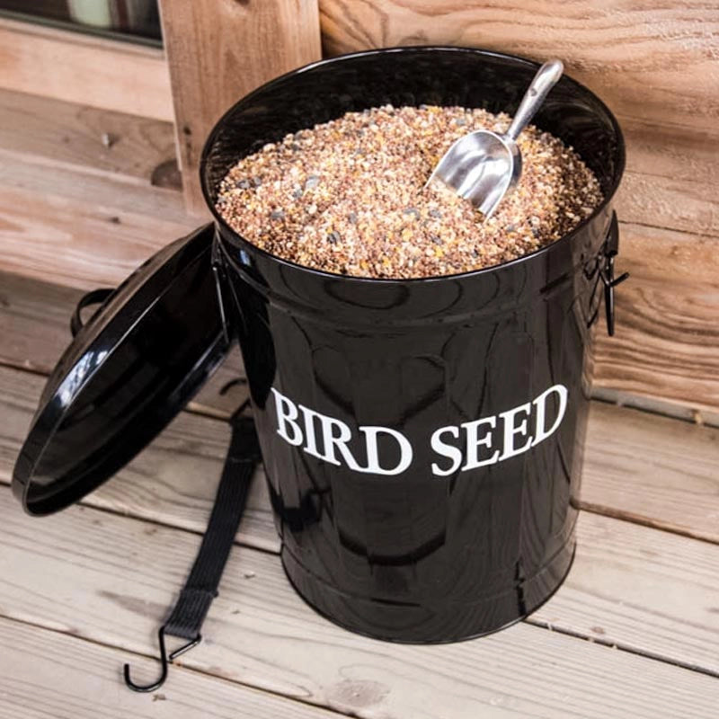 Seed Container with Scoop (Large): Securely Stores Bird Seed – Spring ...